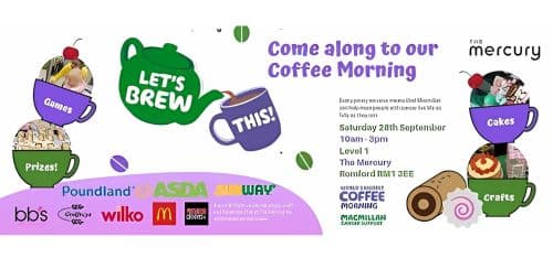 Romford's Mercury Mall raises more than £700 with Macmillan Coffee ...
